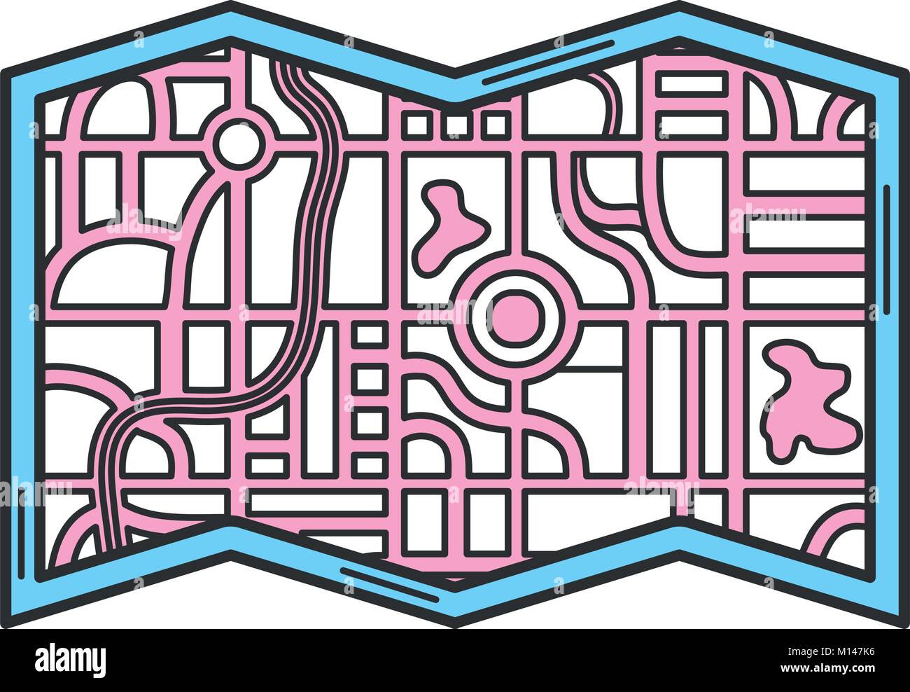 paper map guide icon vector illustration design Stock Vector Image ...