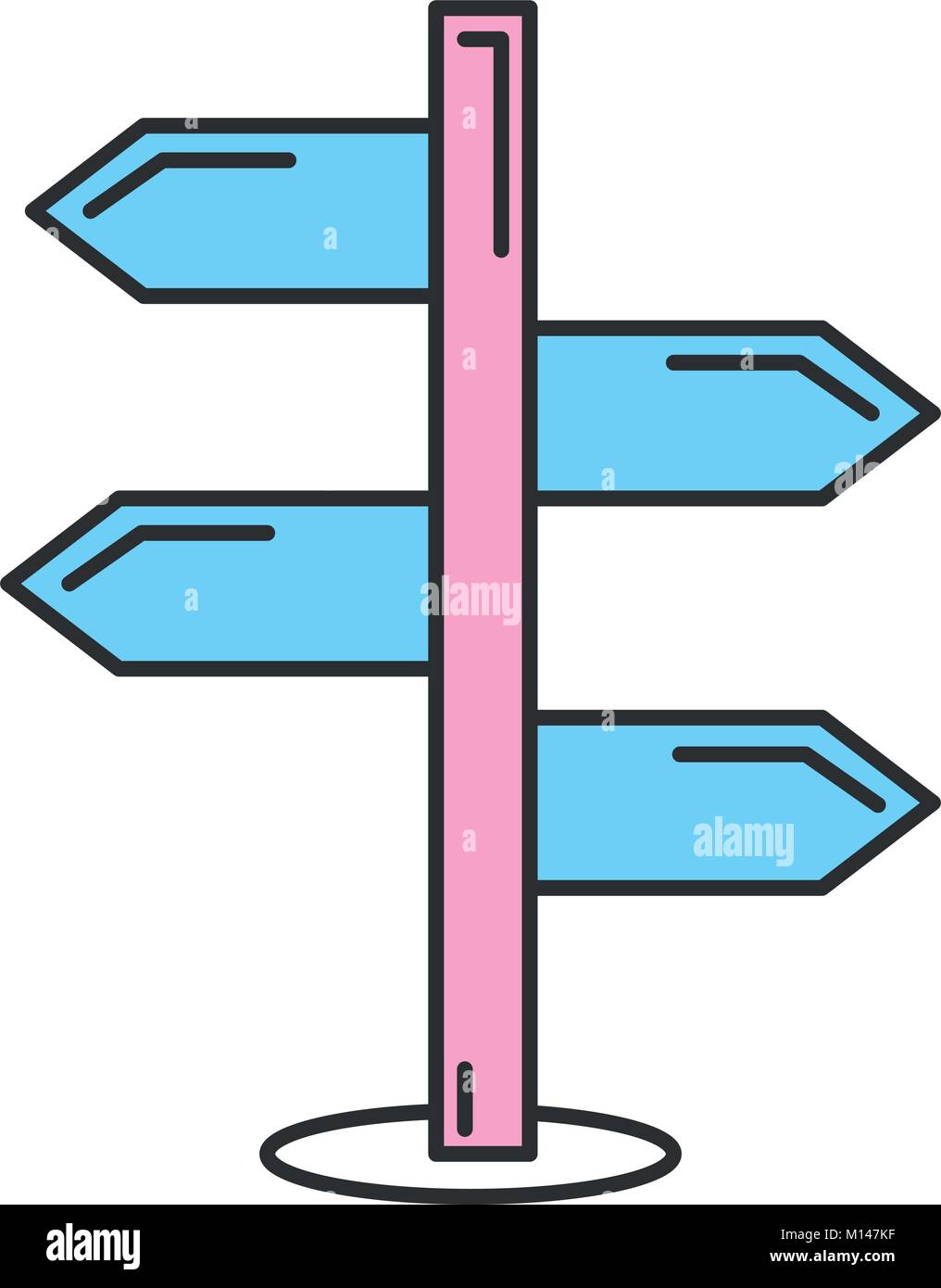 wooden arrows guide label vector illustration design Stock Vector Image ...