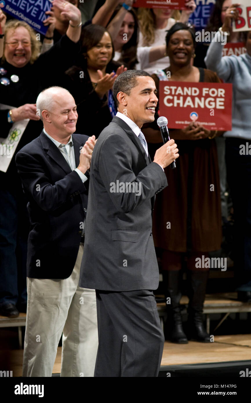 Then US Senator, Barack Obama, on the eve of the South Carolina primary ...