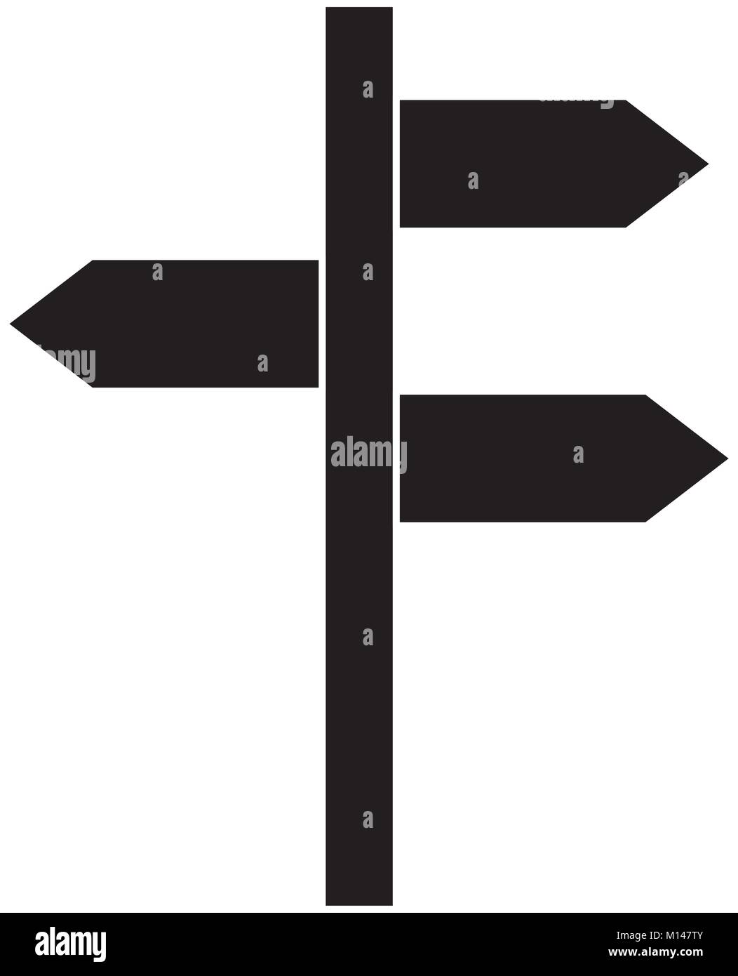 wooden arrows guide label vector illustration design Stock Vector Image ...