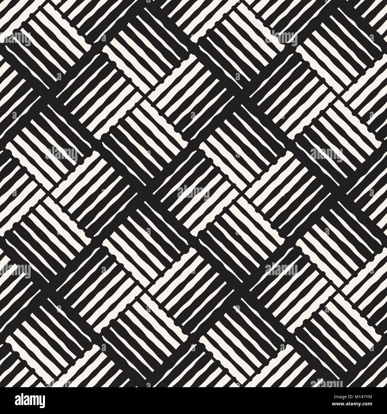 Seamless abstract hand drawn pattern. Vector freehand lines background ...