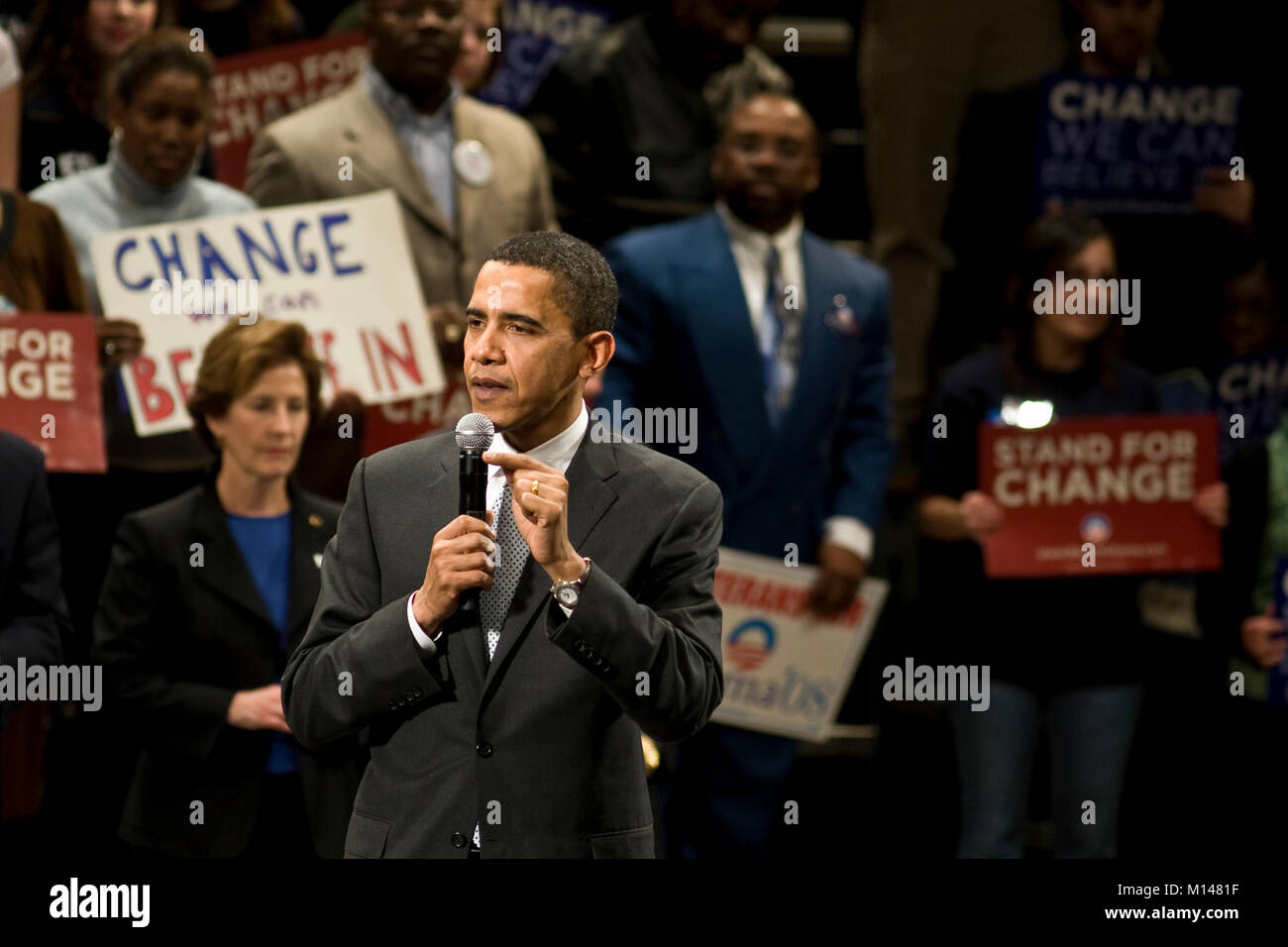Then US Senator, Barack Obama, on the eve of the South Carolina primary ...