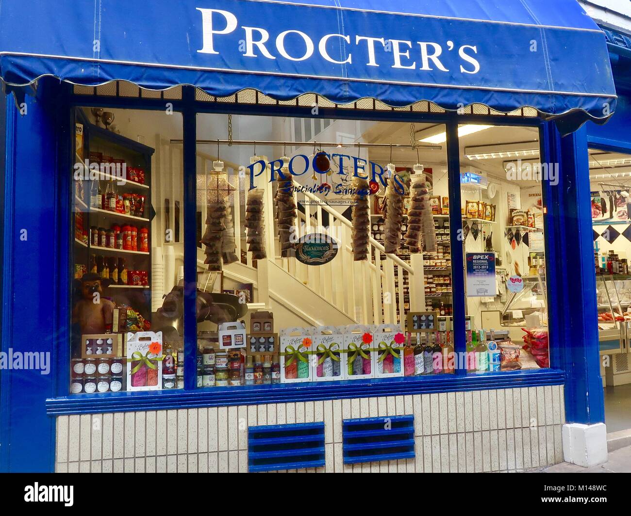 Procter’s speciality sausage and delicatessen shop window in The Walk ...