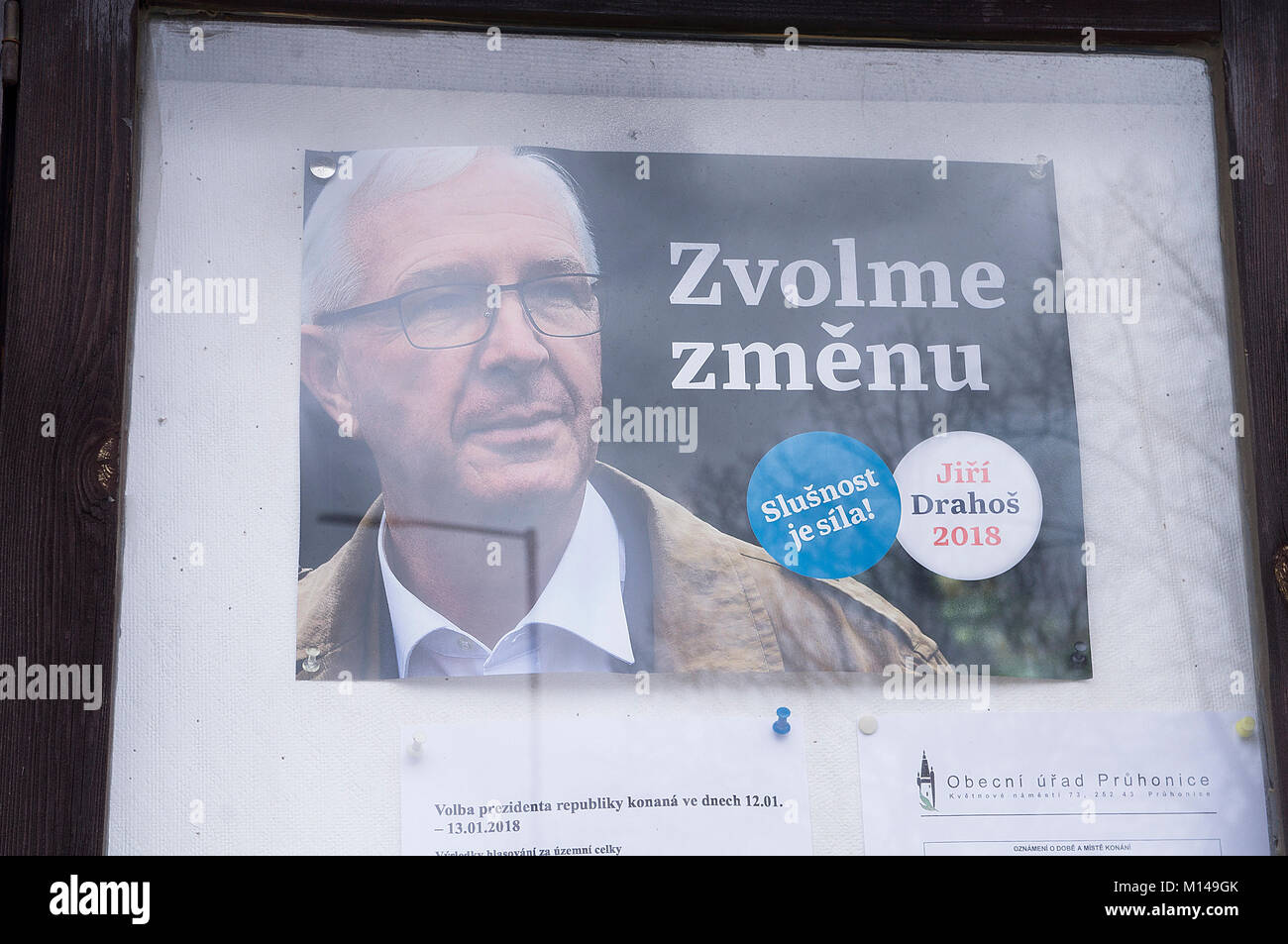 poster, pre-election campaign, presidential elections, Jiri Drahos ...