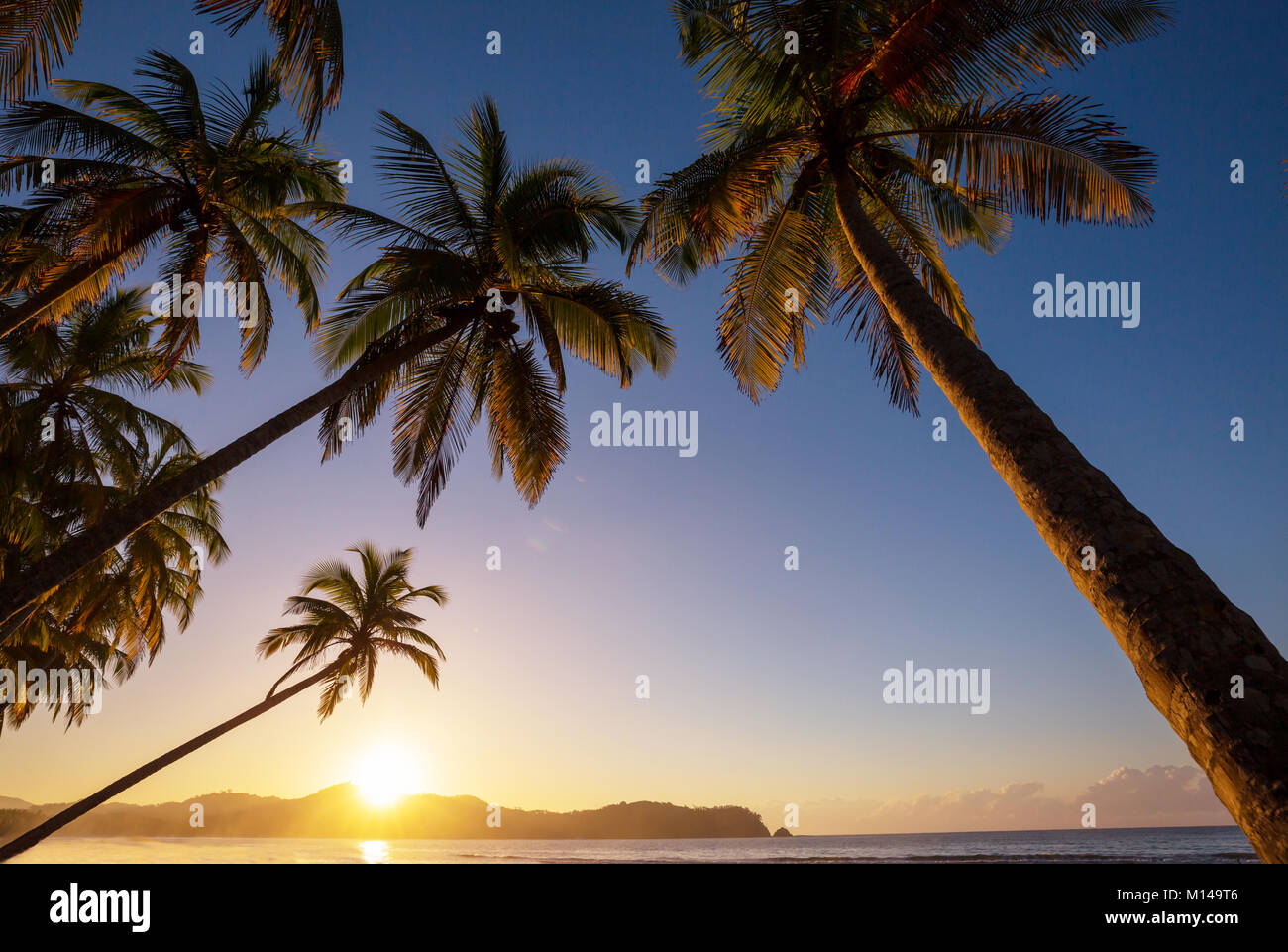 Beautiful tropical Pacific Ocean coast in Costa Rica Stock Photo - Alamy