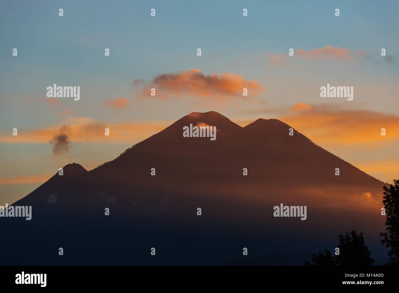 Beautiful volcanoes landscapes in Guatemala, Central America Stock ...