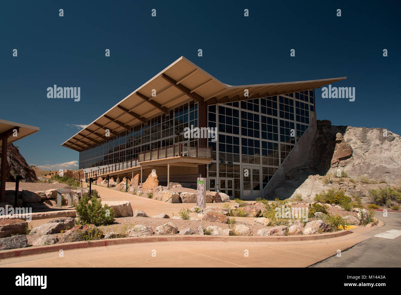 The Quarry Exhibit Center at Dinosaur National Monument, Utah. The ...