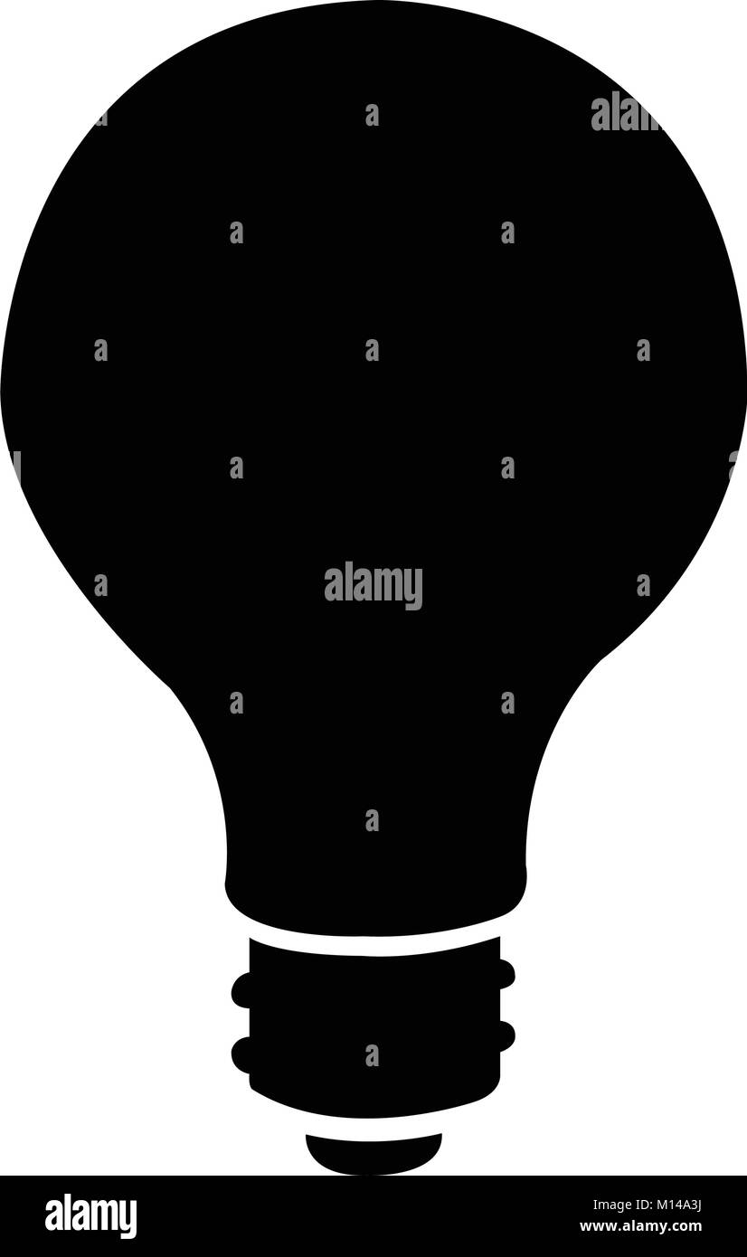 Light bulb silhouette Stock Vector Images - Alamy