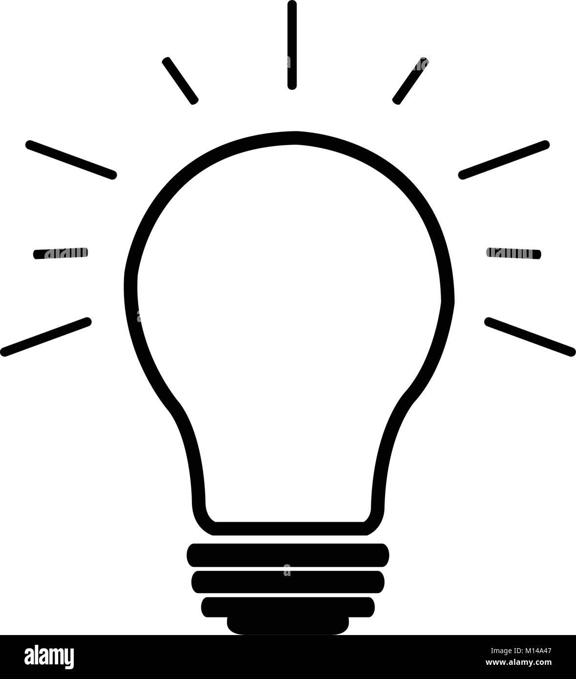 Light bulb icon Stock Vector Image & Art - Alamy