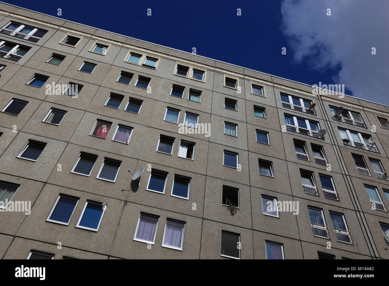 Plattenbauten, Plattenbau is a building constructed of large ...