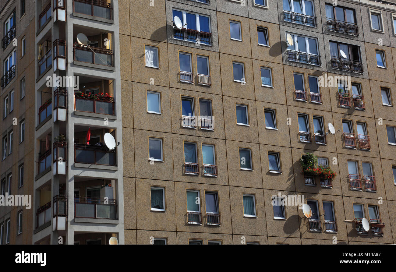 Plattenbauten, Plattenbau is a building constructed of large ...