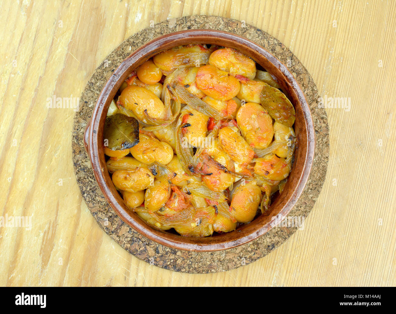 Baked giant beans known as gigantes Stock Photo - Alamy