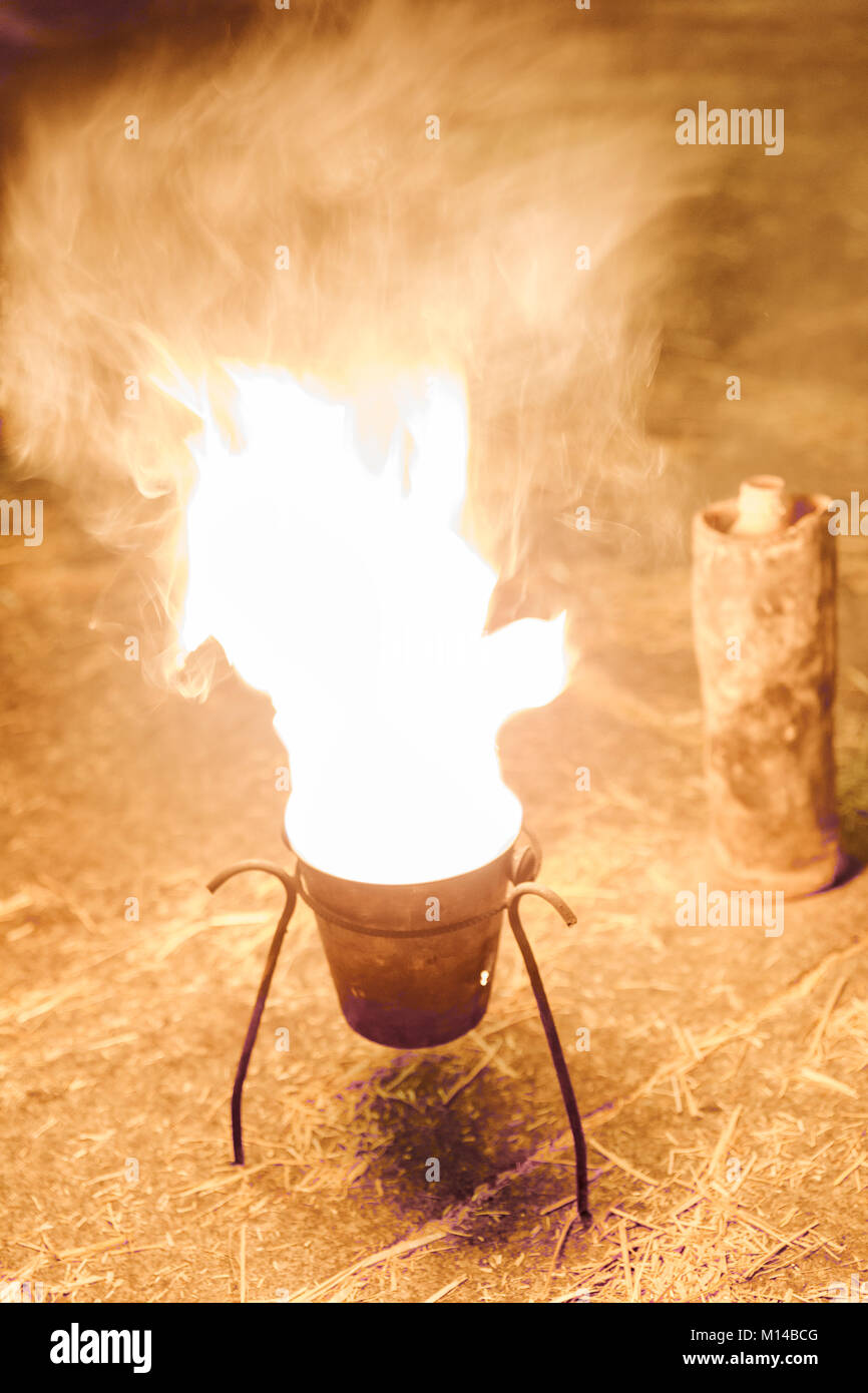 Fire torch bowl fire hi-res stock photography and images - Alamy