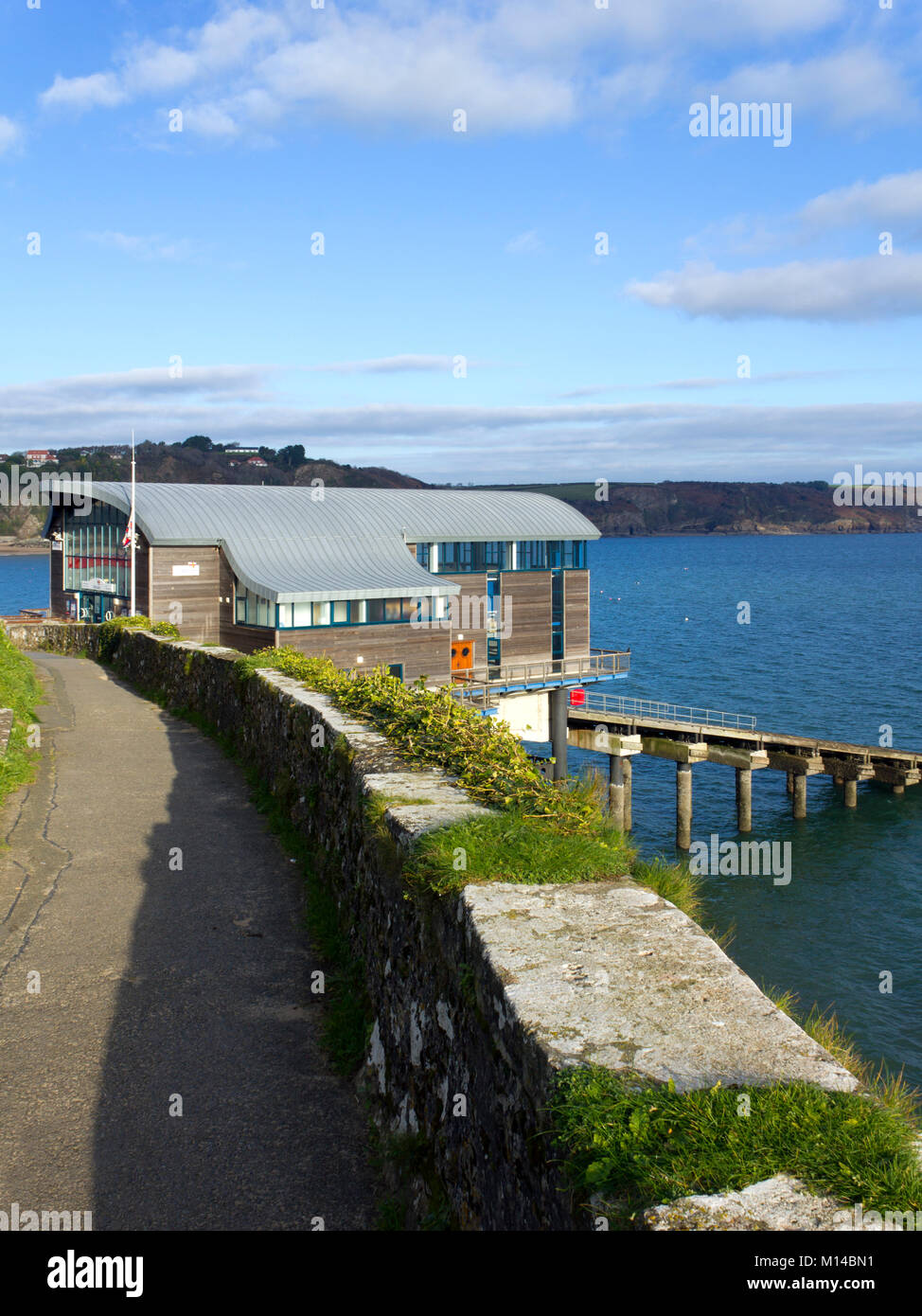 Tenby, UK - 7th November 2011: The new coastguard station, Tenby ...