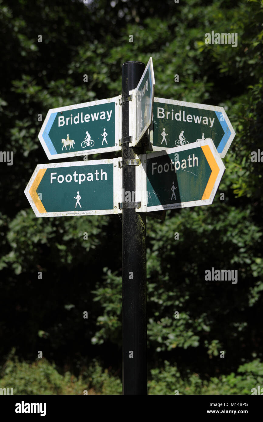 Signs and signposts in south east England Stock Photo - Alamy