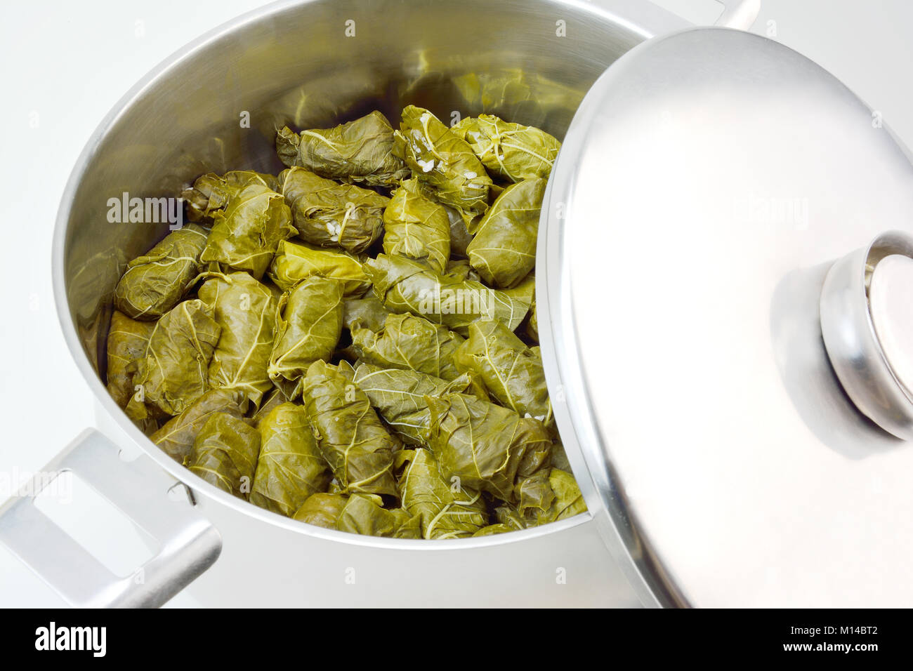 Pot filled grape leaves hi-res stock photography and images - Alamy