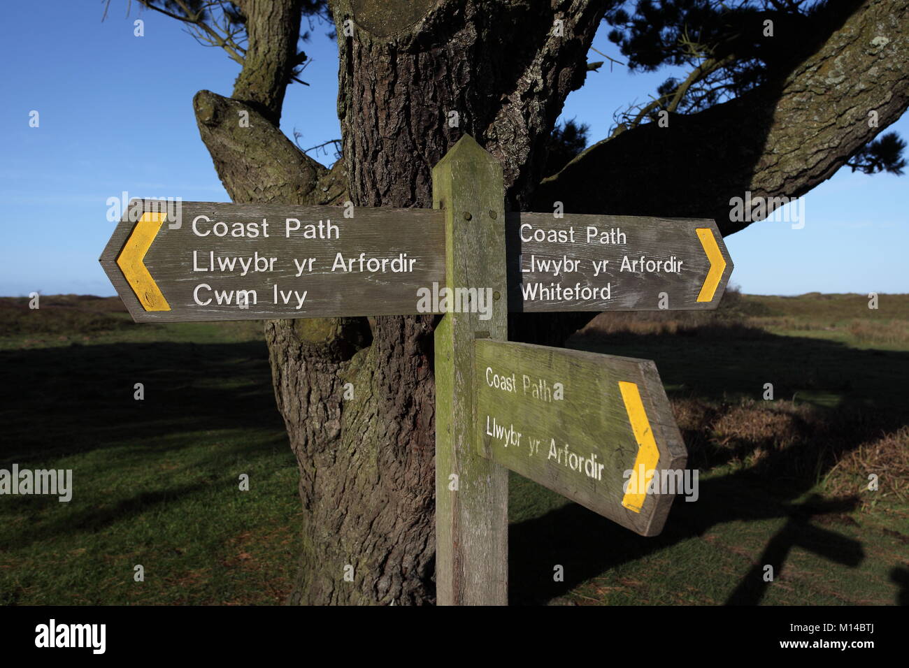 Direction signs england coast hi-res stock photography and images - Alamy