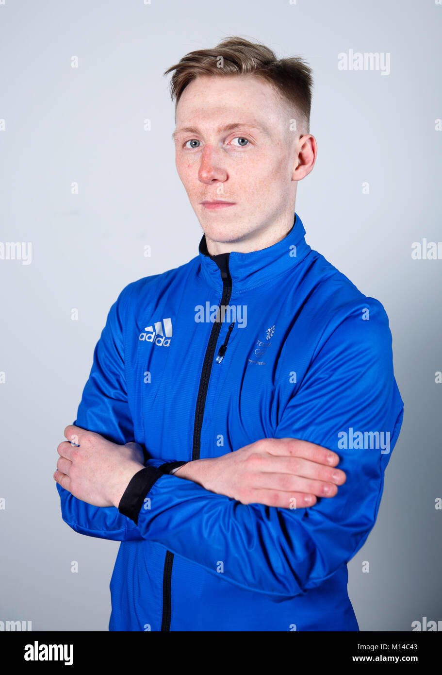 Skier Tyler Harding during a kitting out session at ADIDAS Stockport ...