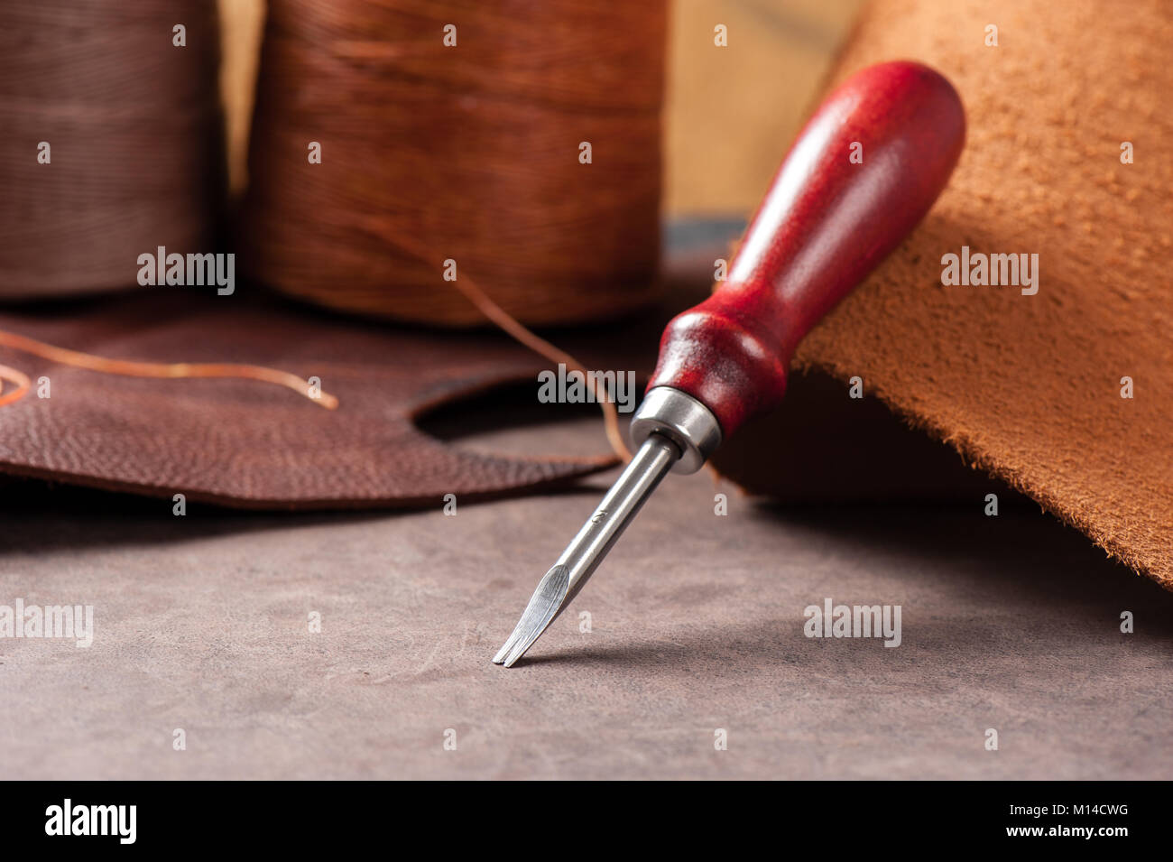 The edge shaves for leather working Stock Photo - Alamy