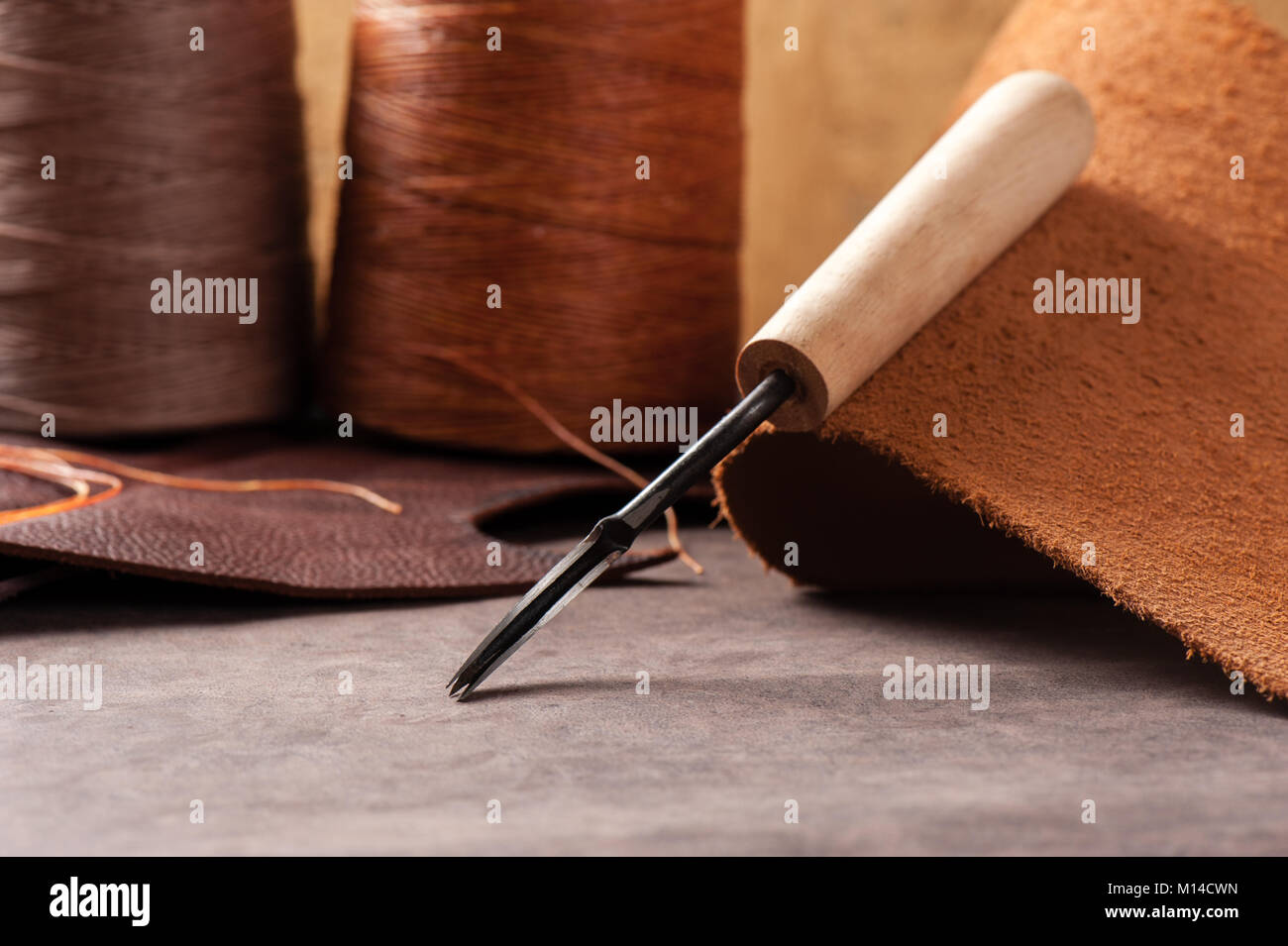 The V-Gouge for leather working Stock Photo - Alamy