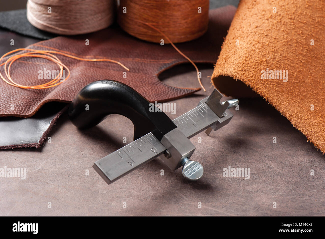 The strap cutter for leather working Stock Photo - Alamy