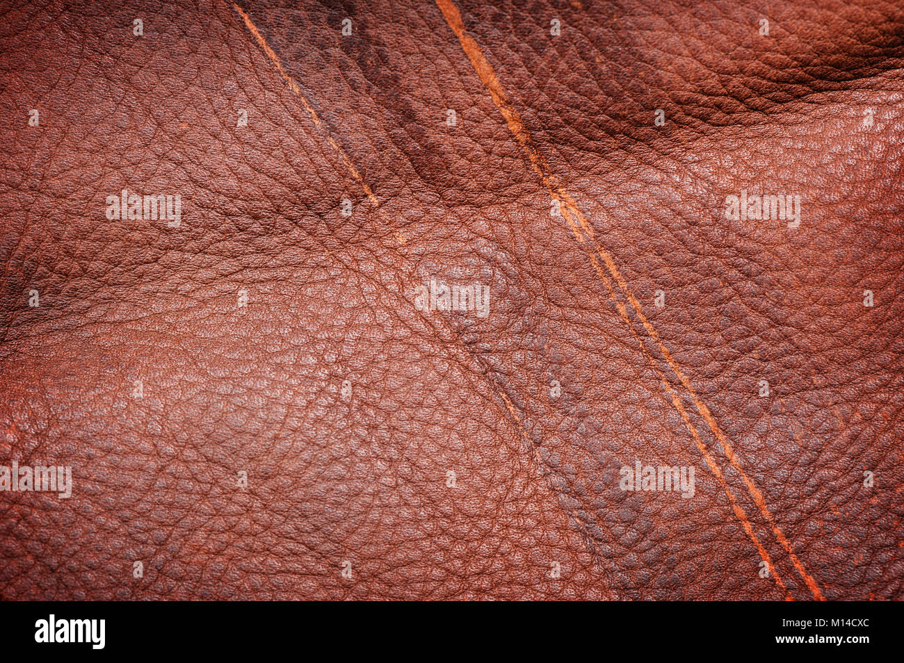 raw material background, closeup details of brown leather texture Stock ...