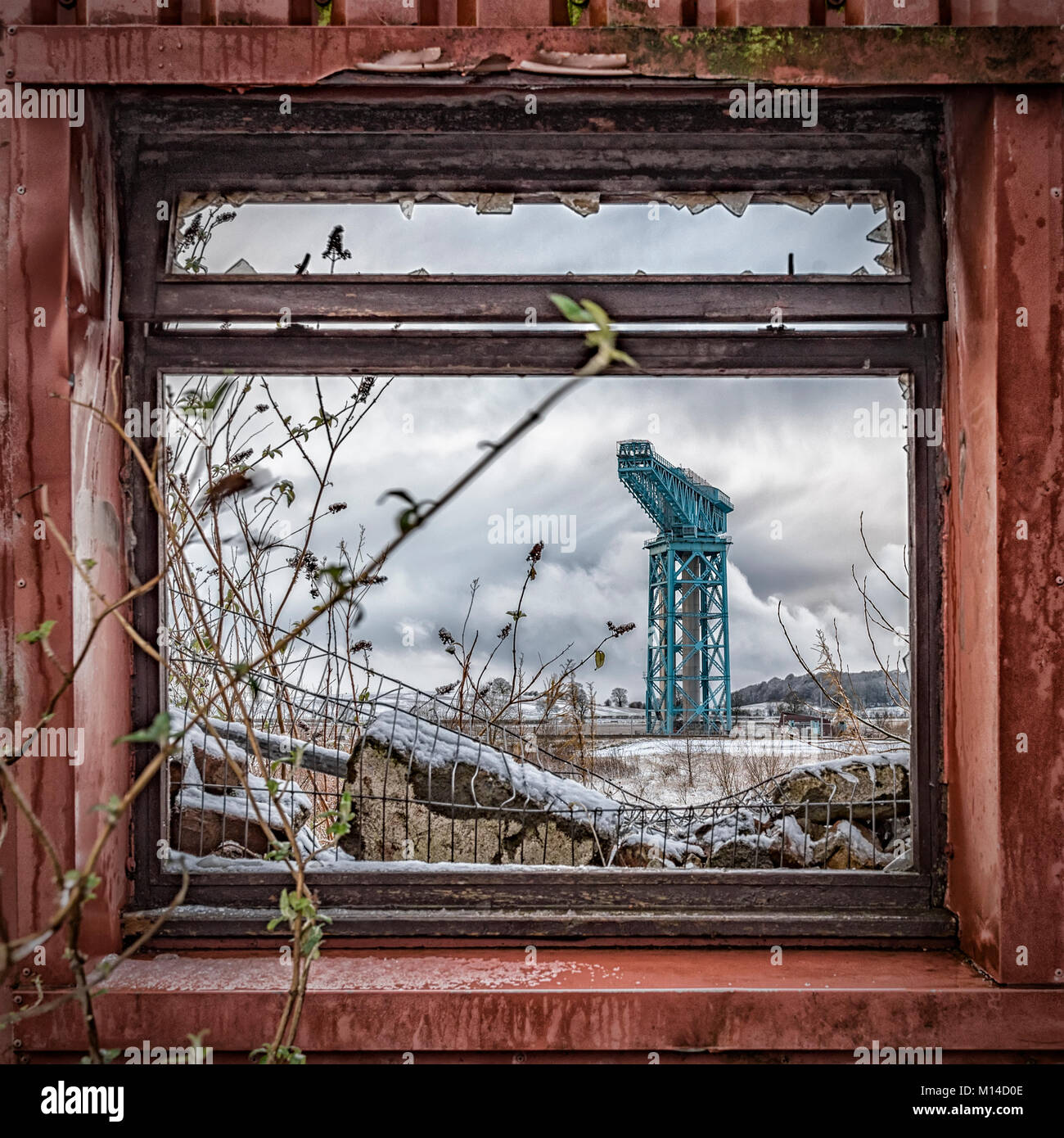 The large Titan crane that sits alone at the now demolished site of ...