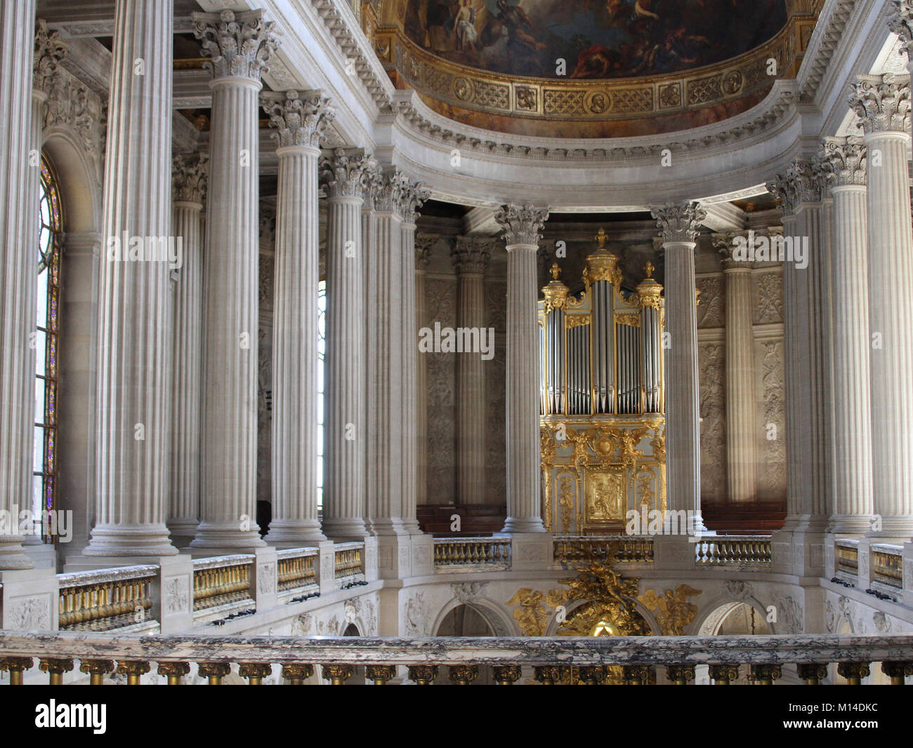 Interior of the Royal Chapel of Versailles at Versailles Palace, Ile-De ...