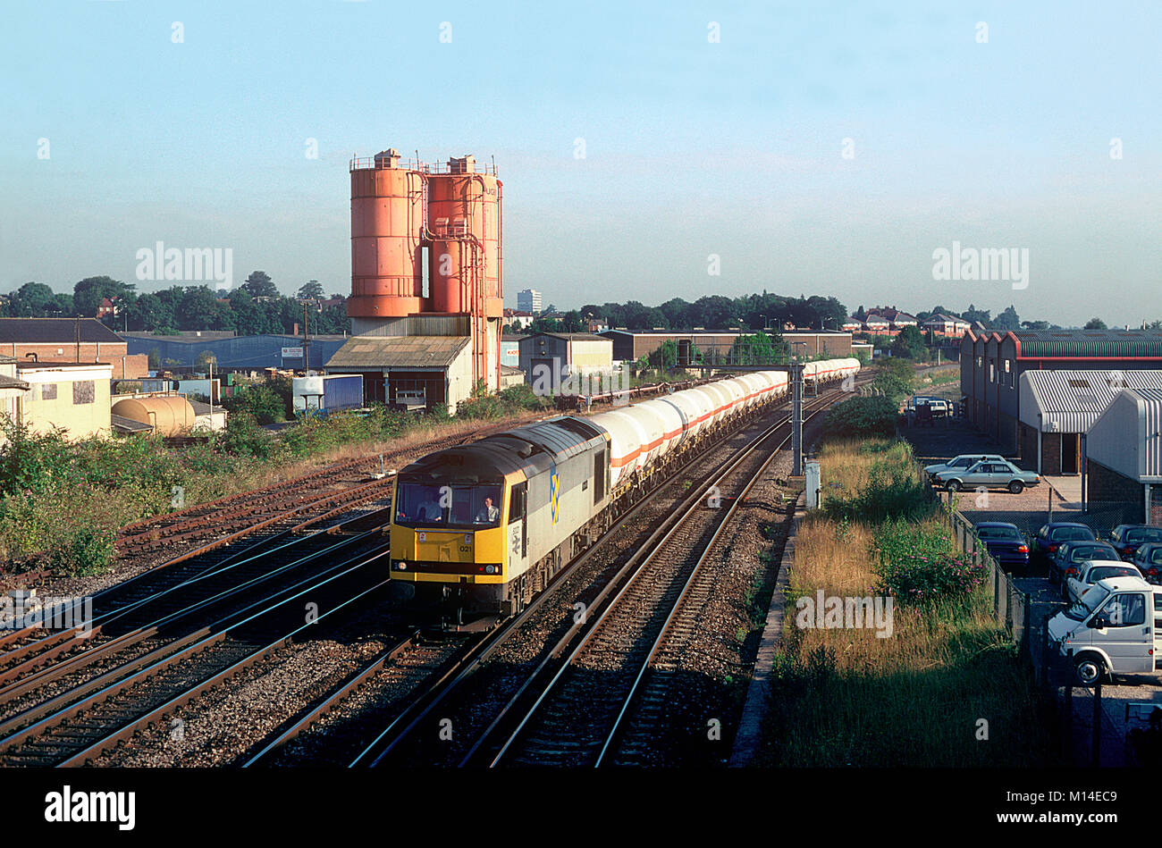 A class 60 diesel locomotive number 60021 'Pen-y-Ghent' working the a ...