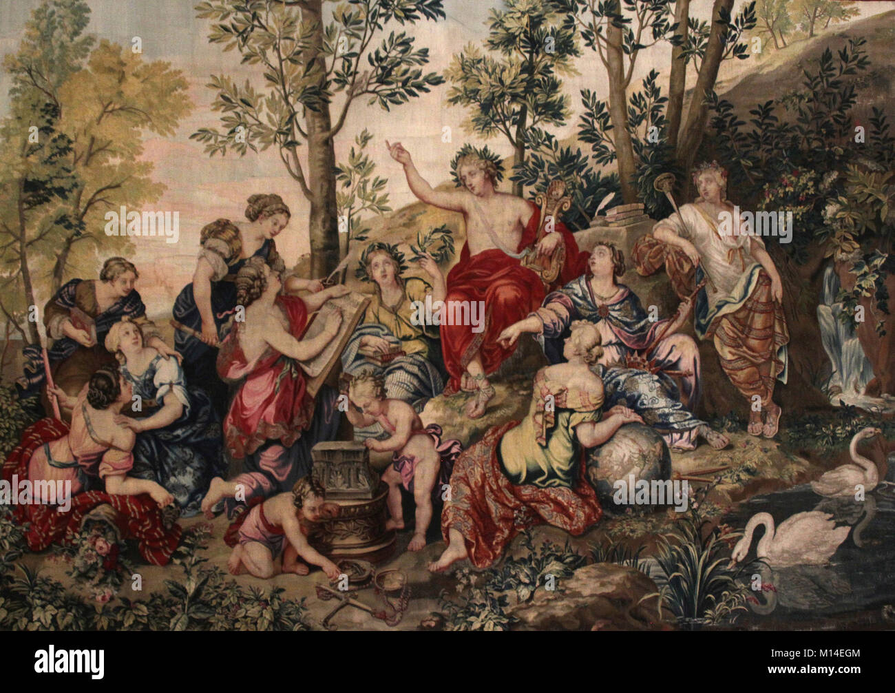 Apollo and the Muses on Mount Parnassus, 1687 by Pierre Mignard, The ...