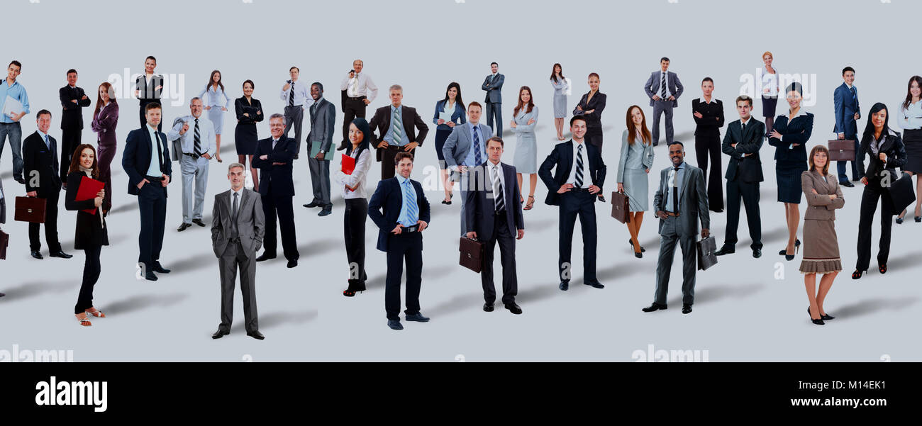 Young attractive business people - the elite business team Stock Photo ...