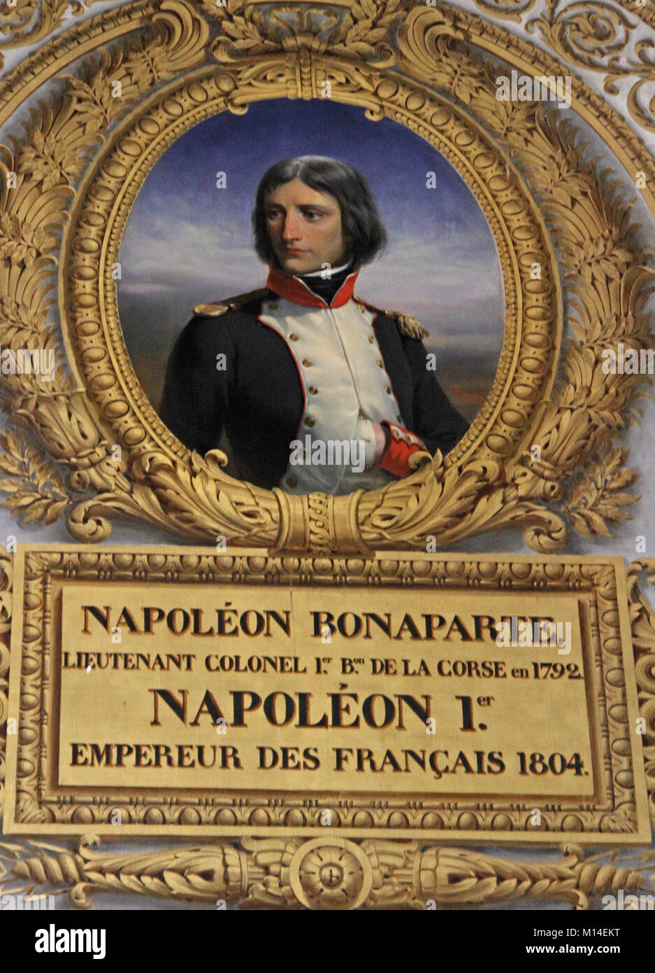 Oil canvas painting portrait of Napoleon Bonaparte as a Lieutenant ...