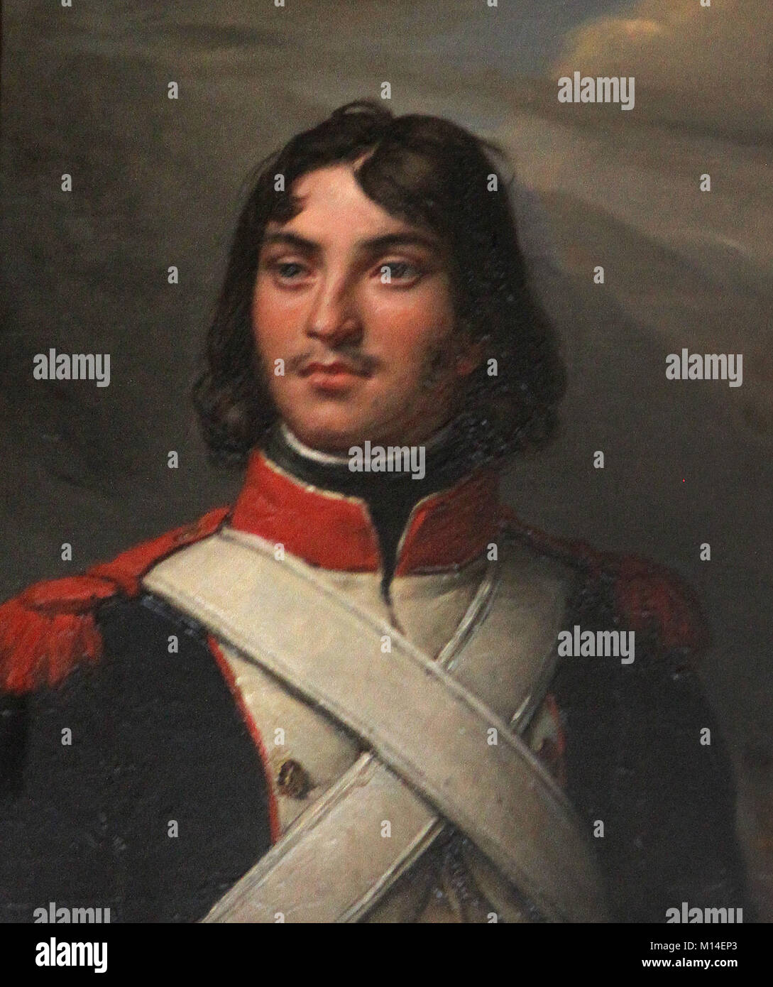 Oil canvas painting portrait of General Francois Severin Marceau ...