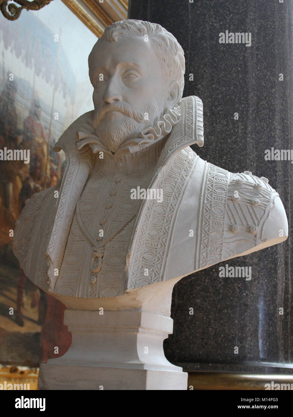 Marble bust of Antoine de Bourbon King of Navarre by Joseph Marius ...