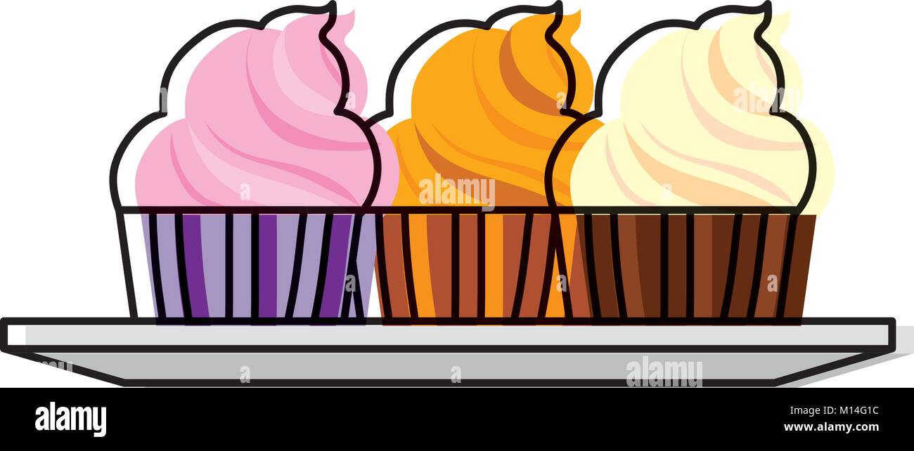 sweet cupcakes icon Stock Vector Image & Art - Alamy