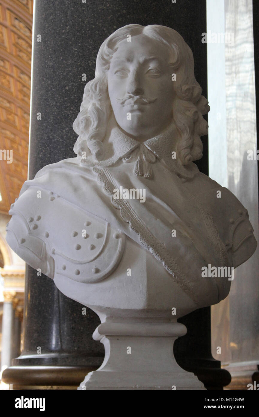 Marble bust of Armand de Maille-Breze, Duke of Fronsac, Admiral of ...