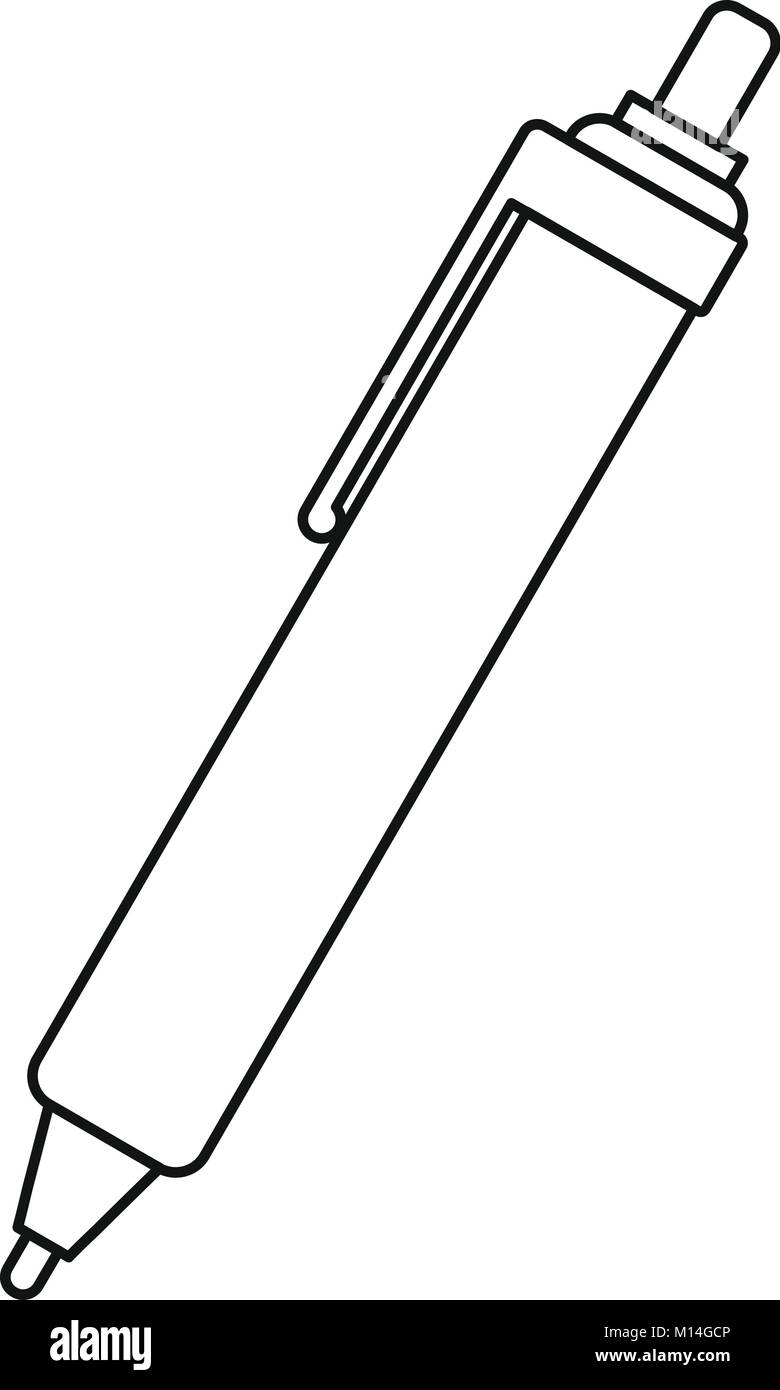 Pen Icon Outline Stock Vector Image And Art Alamy