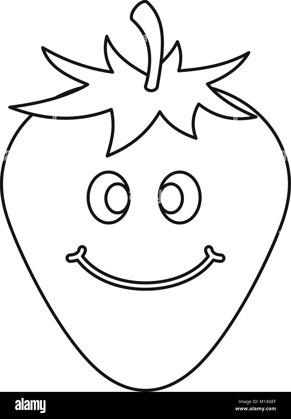 Ripe smiling strawberry icon outline Stock Vector Image & Art - Alamy Ripe smiling strawberry icon outline Stock Vector Image & Art - Alamy