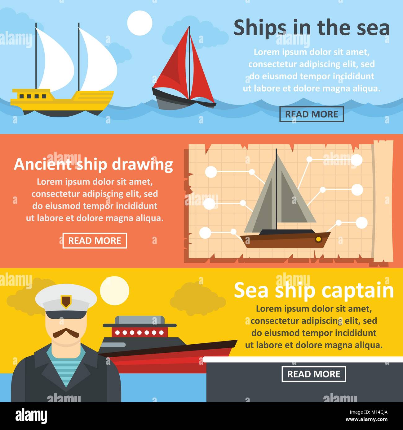 Horizontal motor boat Stock Vector Images - Alamy