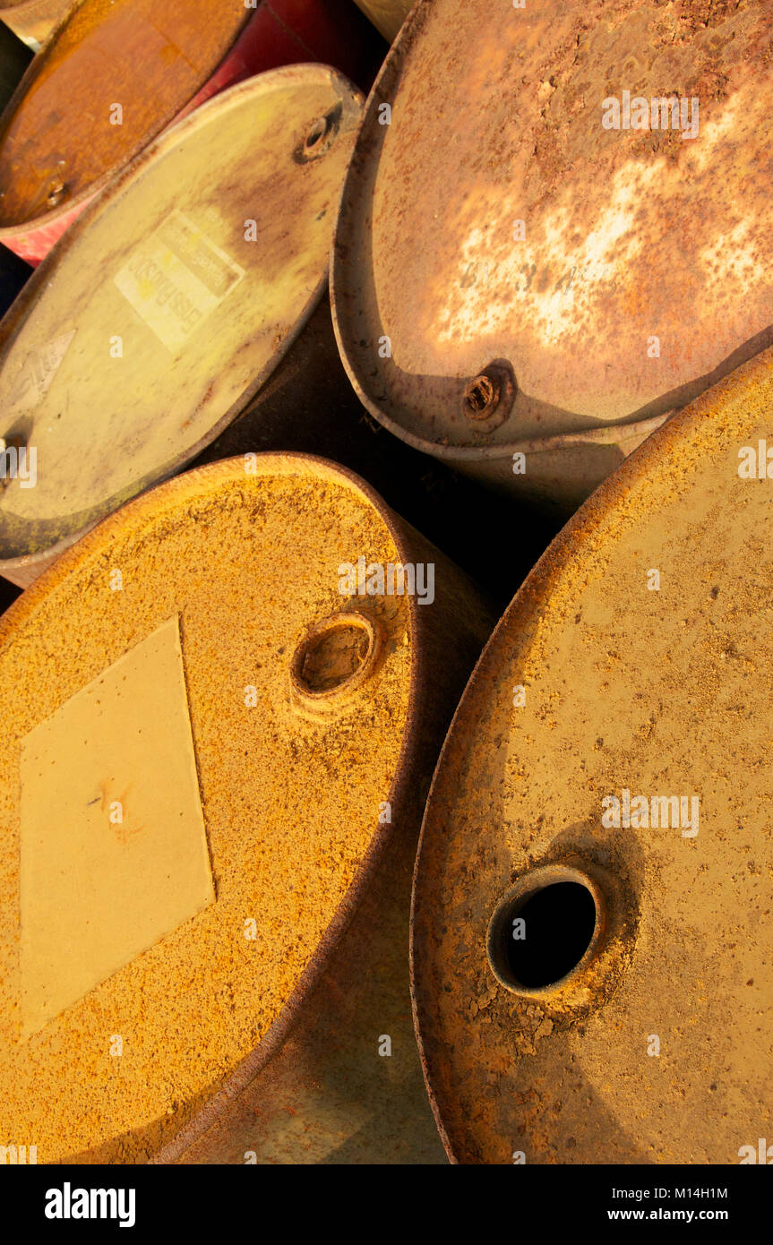 Old industry oil cans hi-res stock photography and images - Alamy