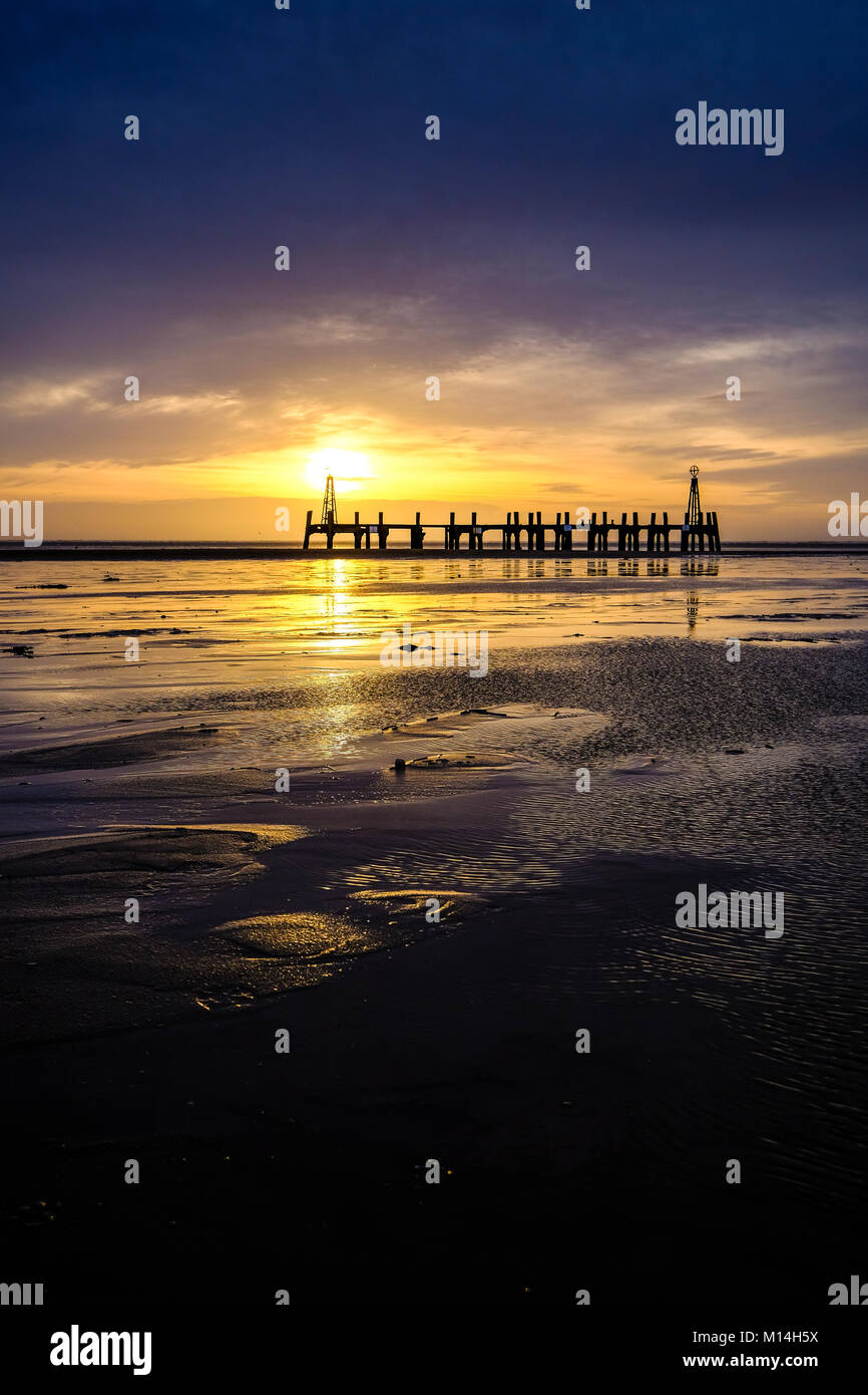 Lytham St Annes sunset on the Fylde Coast in Lancashire Stock Photo - Alamy