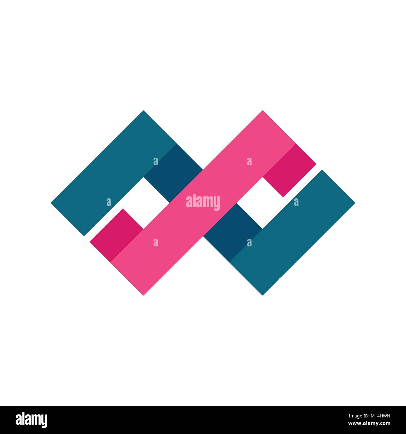Abstract Infinite Chain Symbol Vector Illustration Graphic Design Stock ...