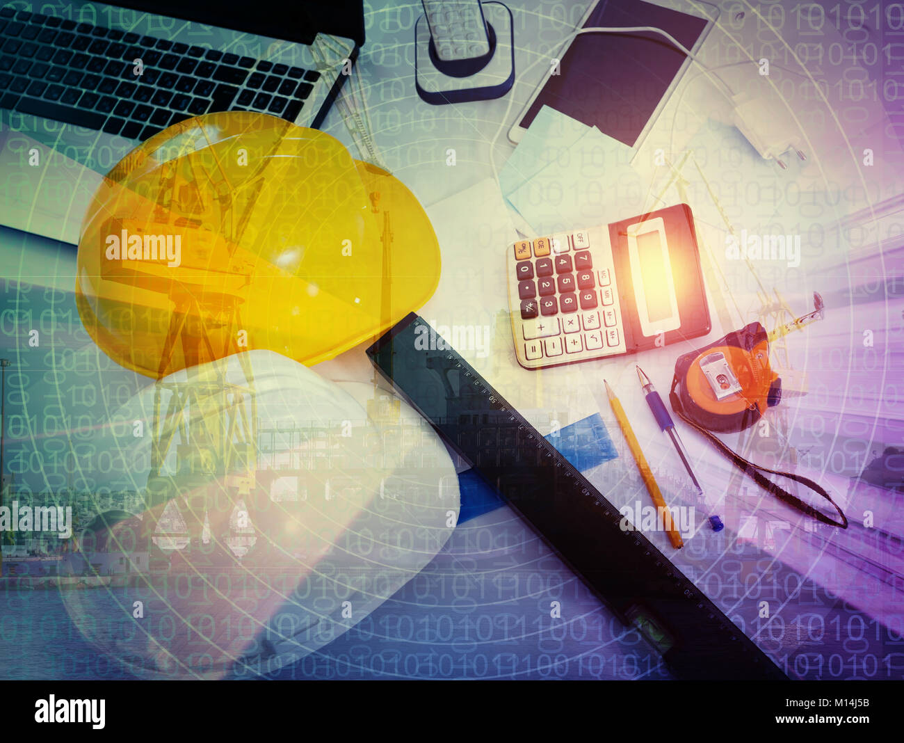Color image about construction contains items for builder Stock Photo ...