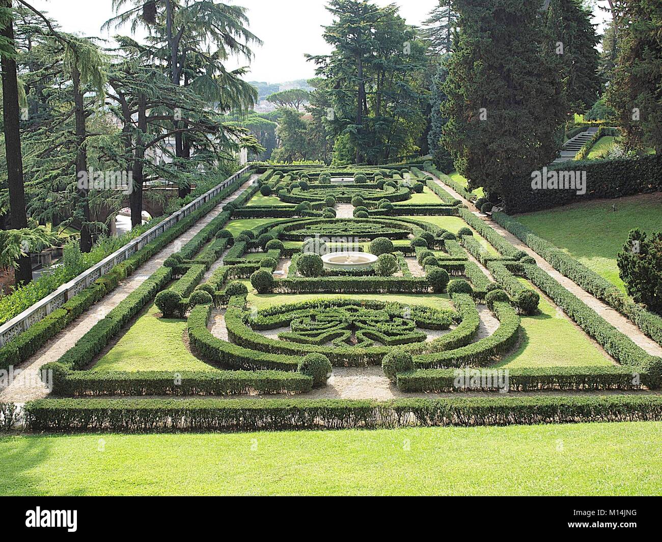 Nice plant pattern in the Vatican gardens of Rome Stock Photo - Alamy