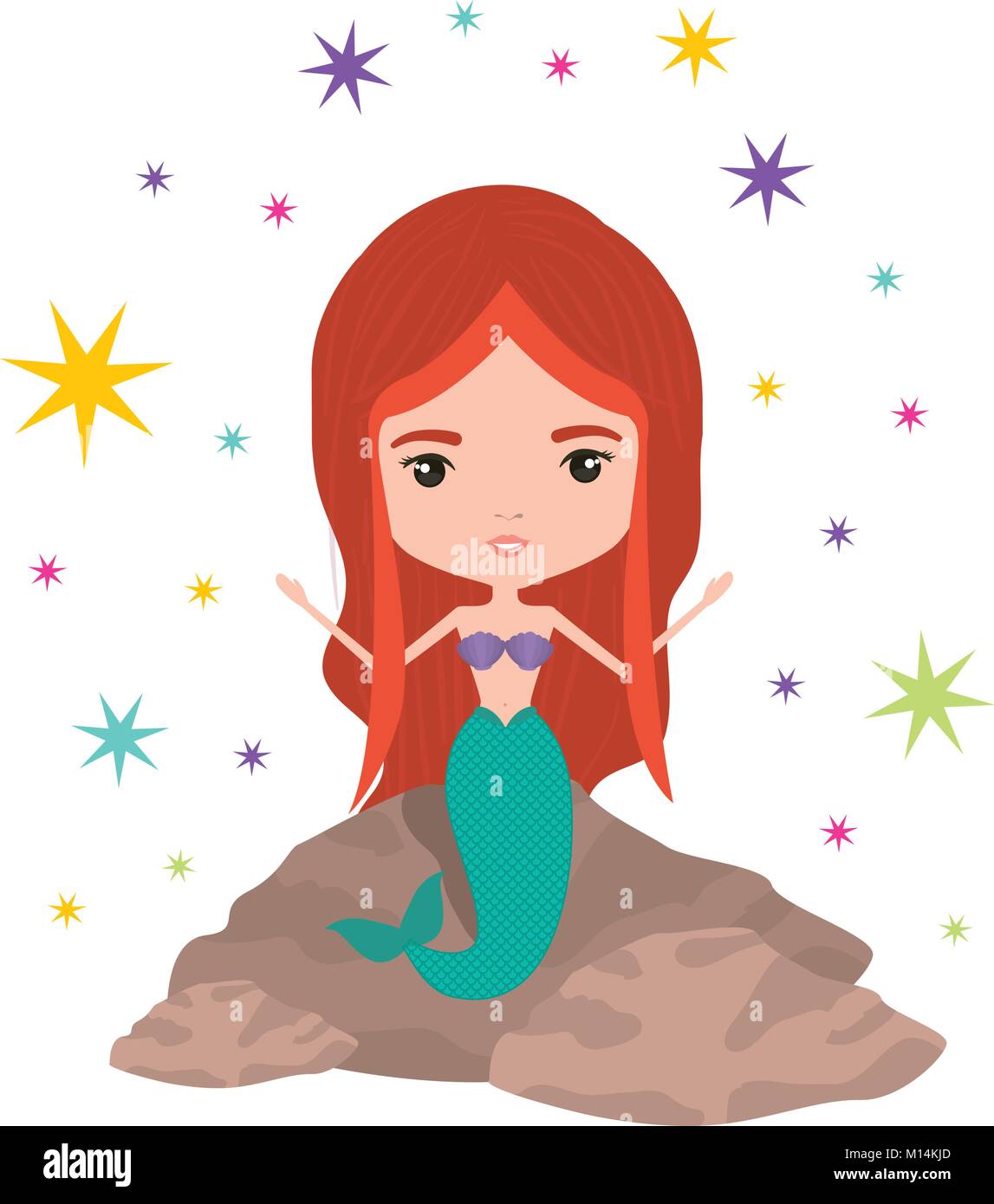 Ocean goddess fantasy Stock Vector Images - Alamy