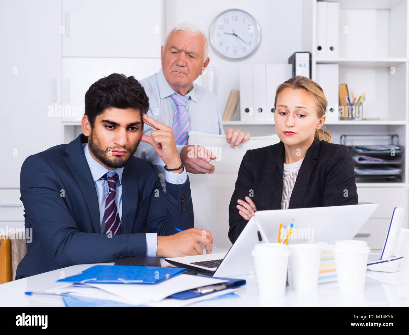 Manager having complicated issue hi-res stock photography and images ...