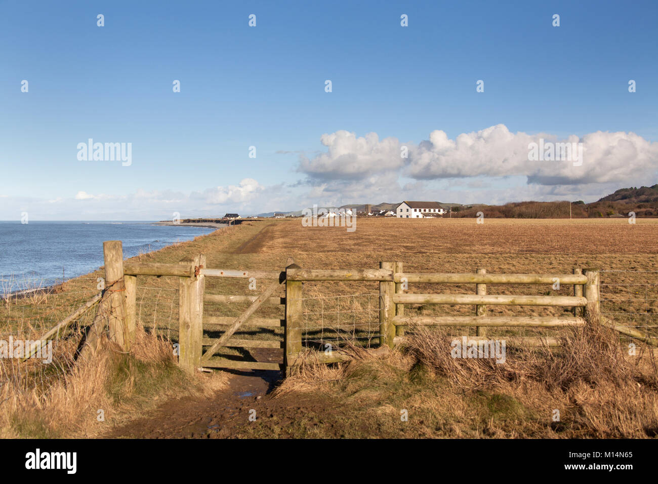 The Wales Coast Path. The Wales Coast Path route in the county of ...