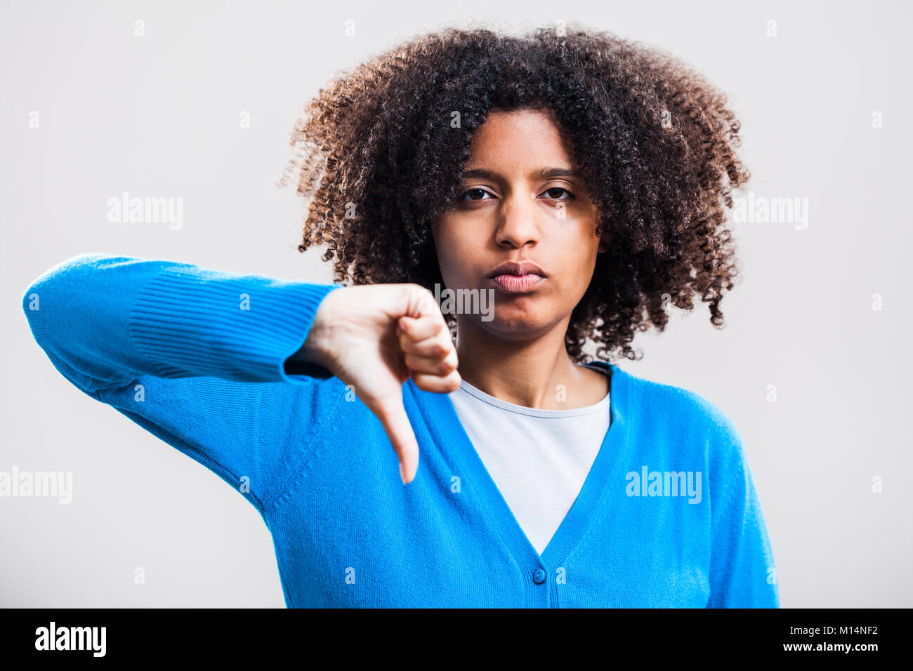 Portrait of angry woman Stock Photo - Alamy