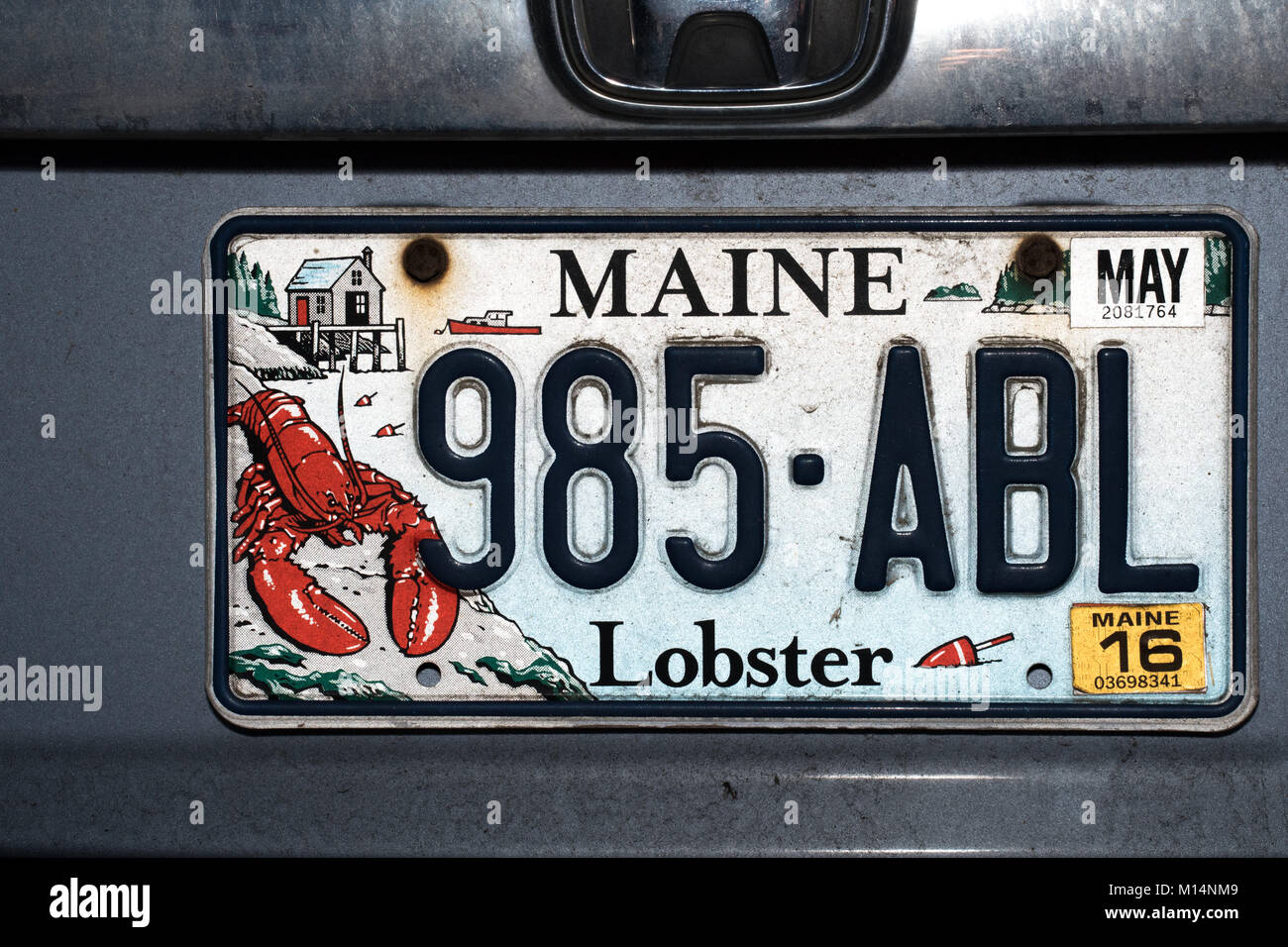 Lobster license plate for Maine. Chebeague Island, Casco Bay, Maine ...