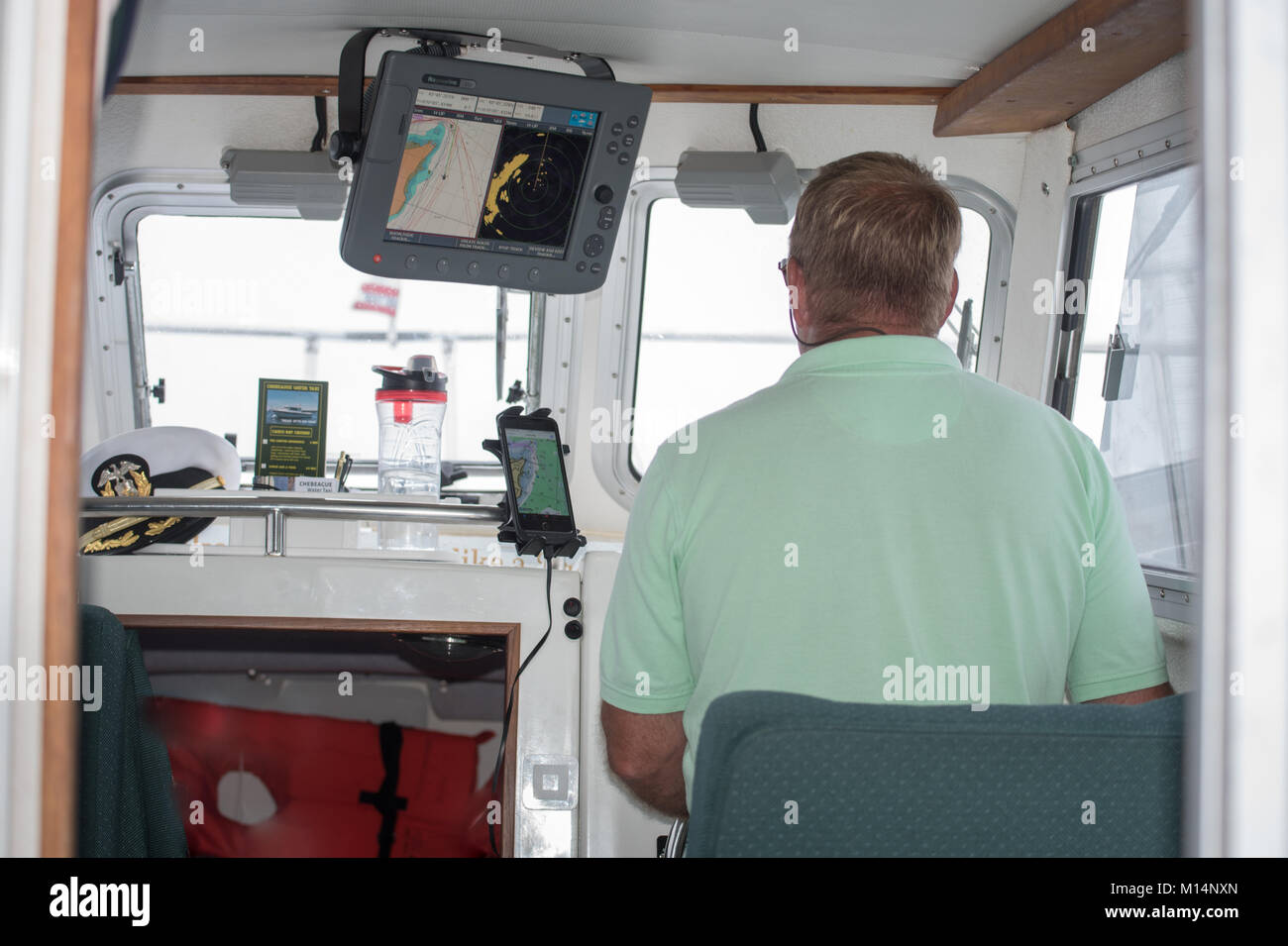Chebeague Water Taxi. Chebeague Island, Casco Bay, Maine Stock Photo ...